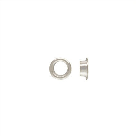 Sterling Silver 3.0mm OD Bead Grommet 2.7mm Hole - 50pcs – Plazko